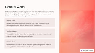 power point pengantar weda sekolah dasar | PPTX