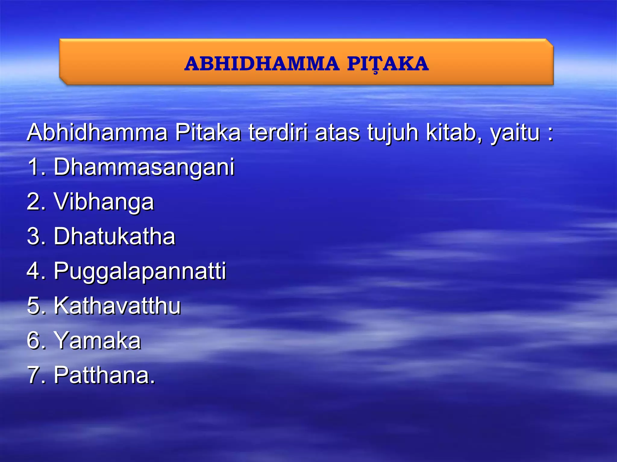 Pengantar abhidhamma revisi | PPT