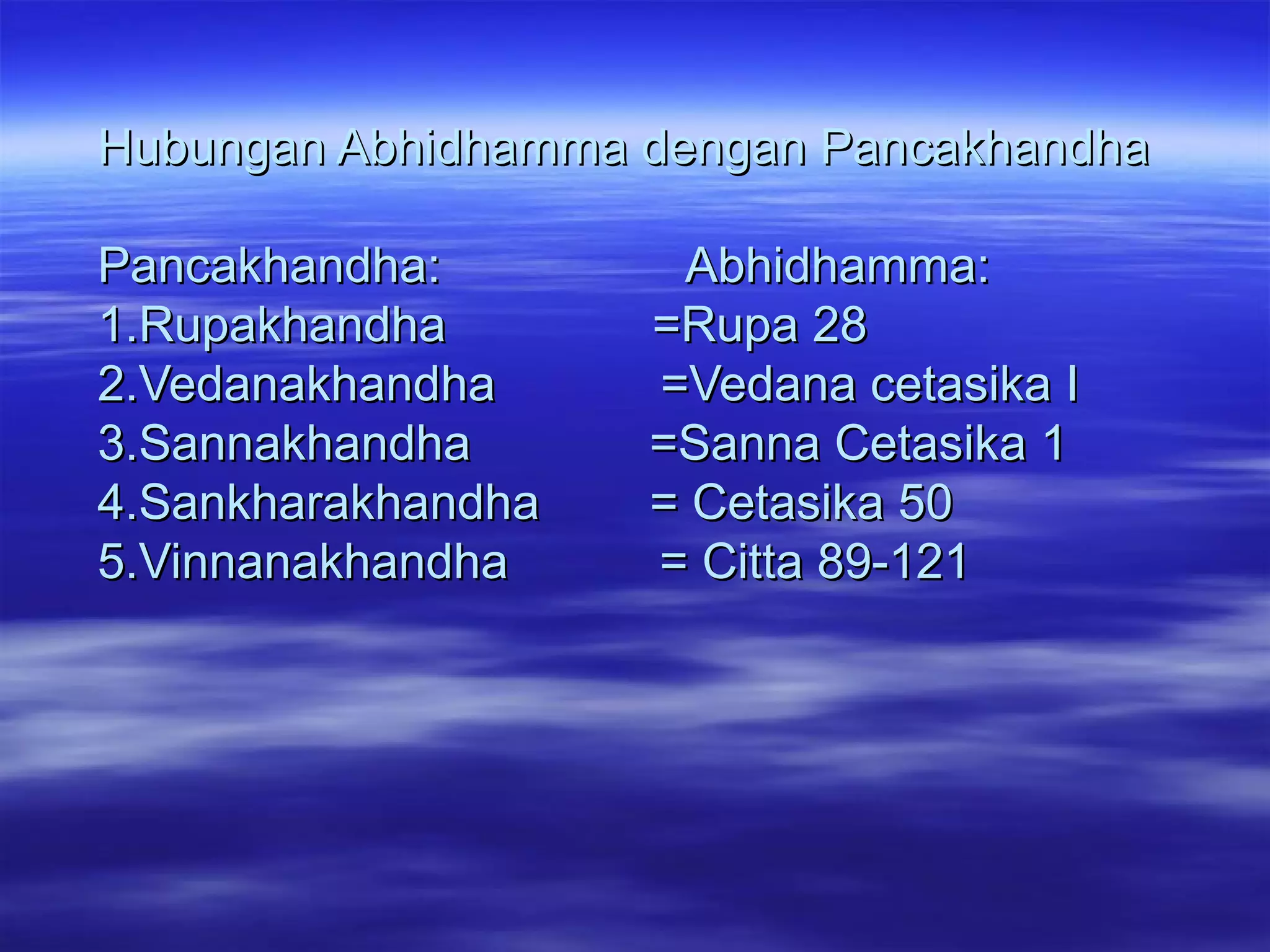Pengantar abhidhamma revisi | PPT