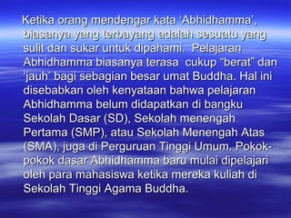 Pengantar abhidhamma revisi | PPT