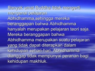 Pengantar abhidhamma revisi | PPT
