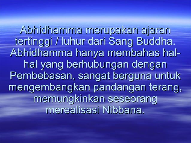 Pengantar abhidhamma revisi | PPT