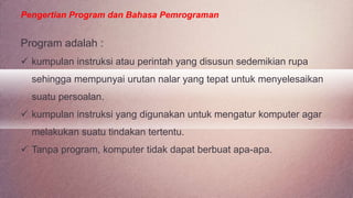 Pengantar algoritma dan pemrograman | PPTX