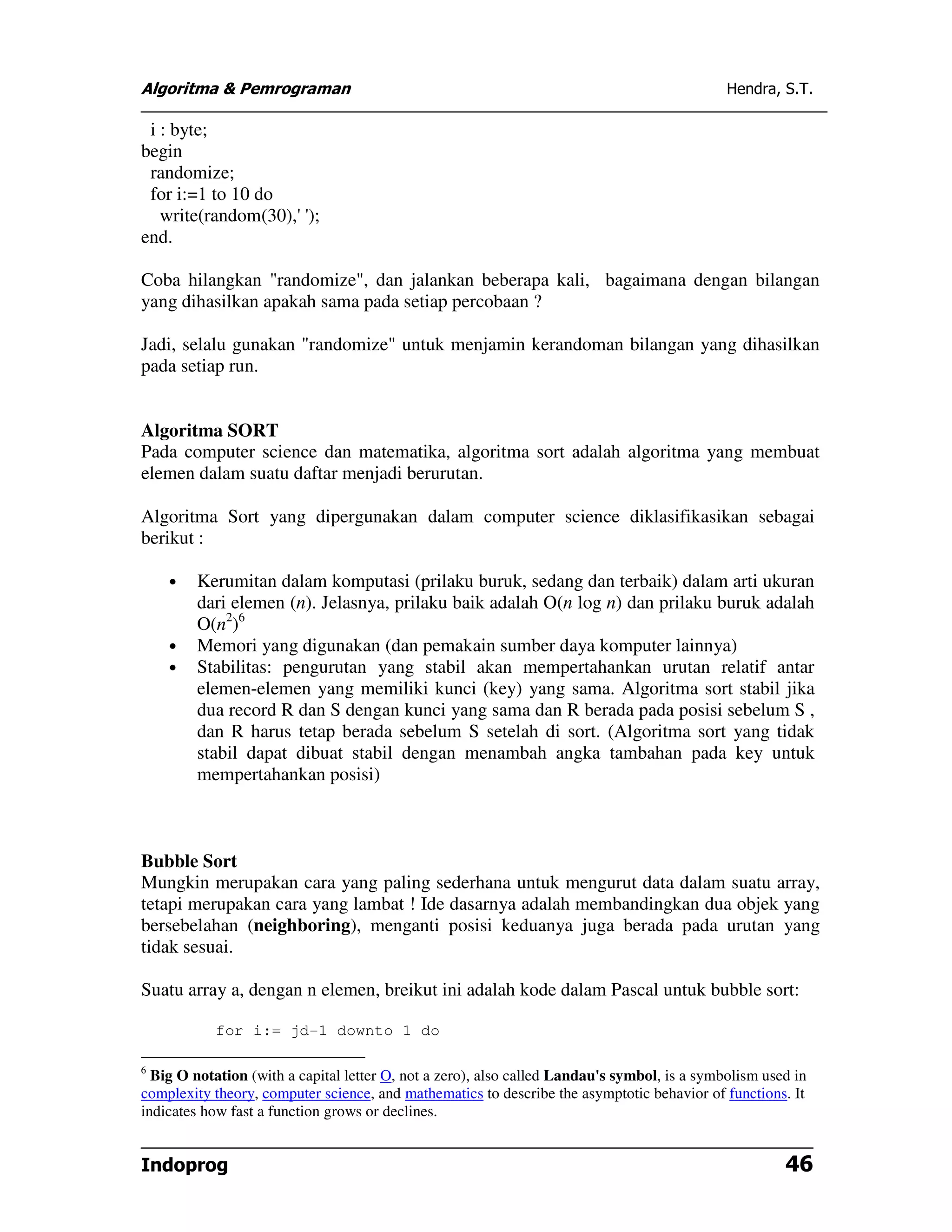 Pengantar algoritma & pemrograman komputer | PDF