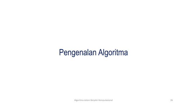 Introduction to Algorithm - Pengantar Algoritma | PPTX