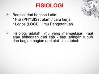 Pengantar Anatomi Fisiologi Manusia | PPT