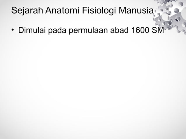 Pengantar Anatomi Fisiologi Manusia | PPT