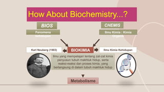 Pengantar BIOKIMIA Kehidupan secara Umum.pptx