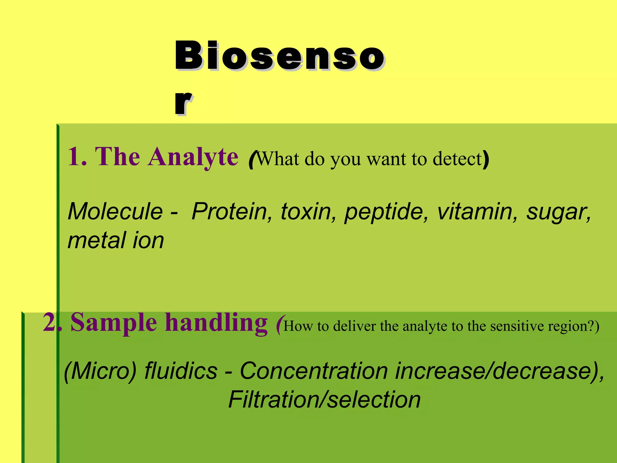 Pengantar biosensor | PPT