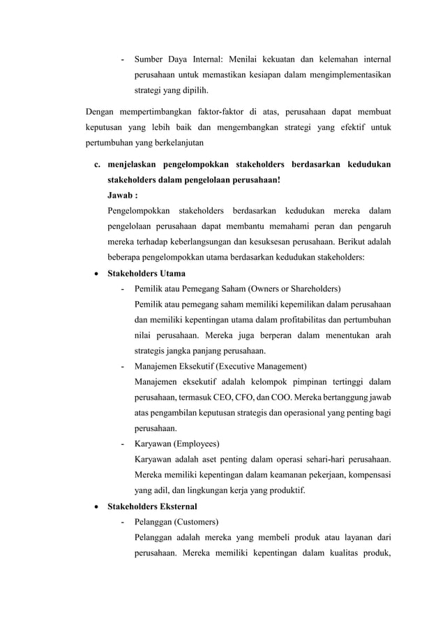 Pengantar Bisnis, Pemahaman tentang bisnis .docx