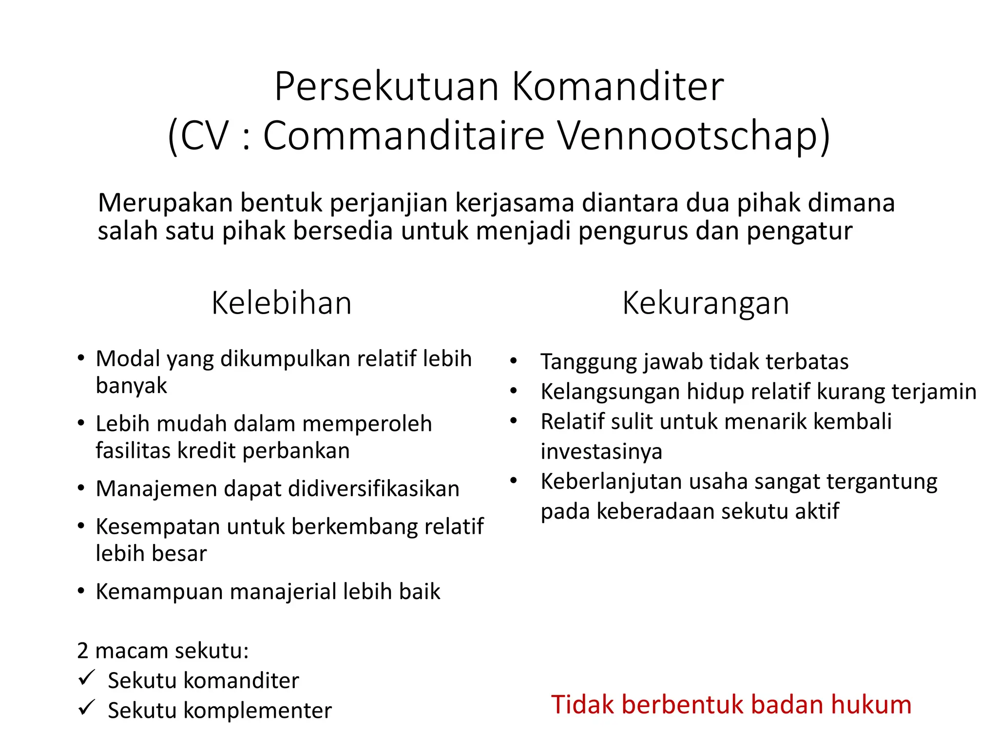 Pengantar Bisnis - Bentuk & Fungsi Badan Usaha | PPT