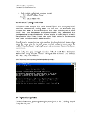 Basic Konfigurasi Router | PDF