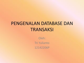 Pengantar database | PPT