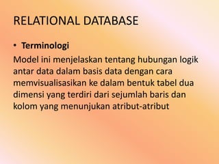 Pengantar database | PPT