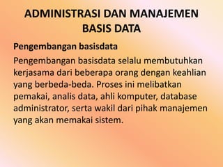 Pengantar database | PPT