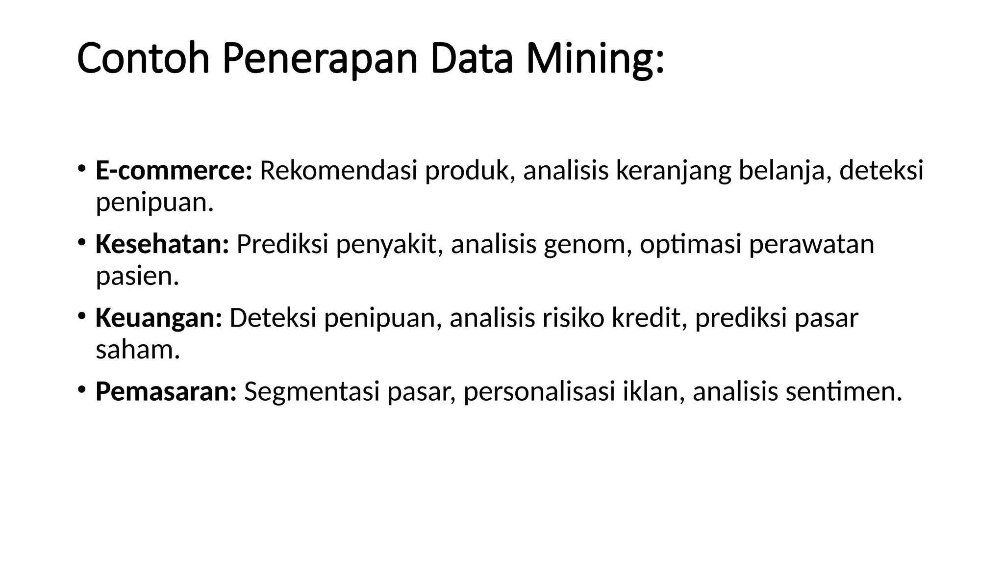 PENGANTAR DAN PENDAHULUAN MATA KULIAH DATA MINING | PPTX