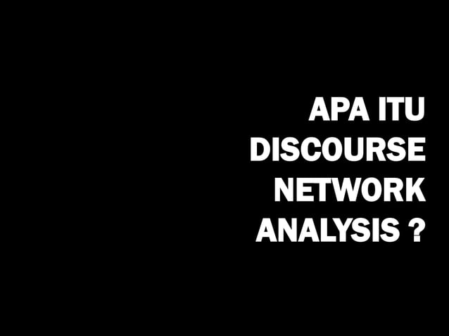 Pengantar Discourse Network Analysis | PDF