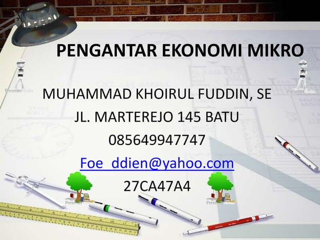 Pengantar ekonomi mikro | PPTX