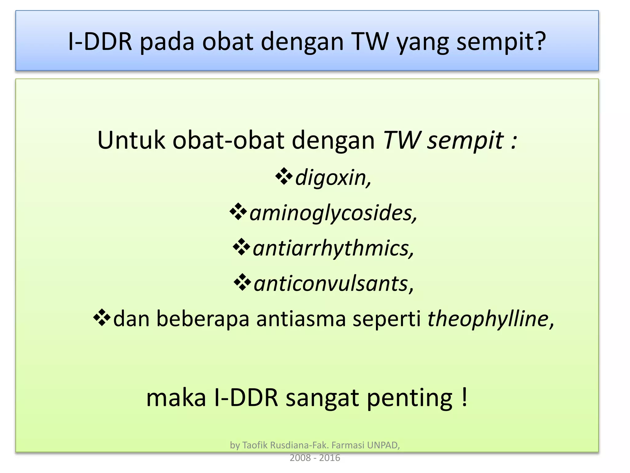 Pengantar farmakokinetika klinik-TDM | PPTX