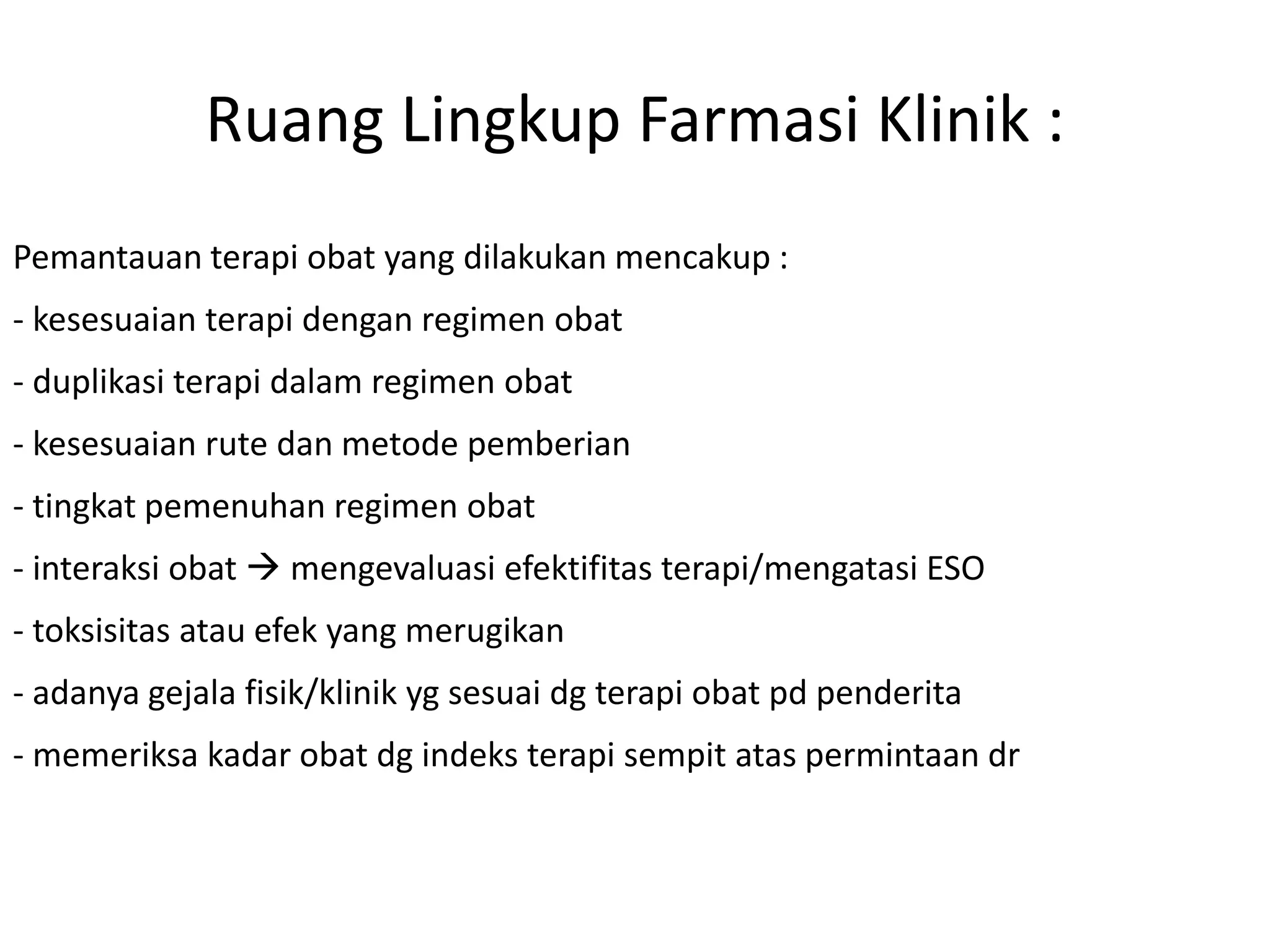 Pengantar farmasi klinik | PPTX
