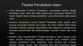 Pengantar filsafat pendidikan islam | PPTX