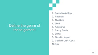 Pengantar Game - Chapter 2 - Game Genre.pptx