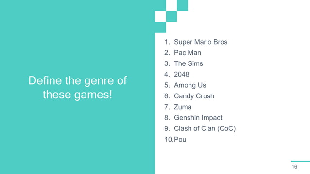 Pengantar Game - Chapter 2 - Game Genre.pptx | Role-Playing Video Games ...