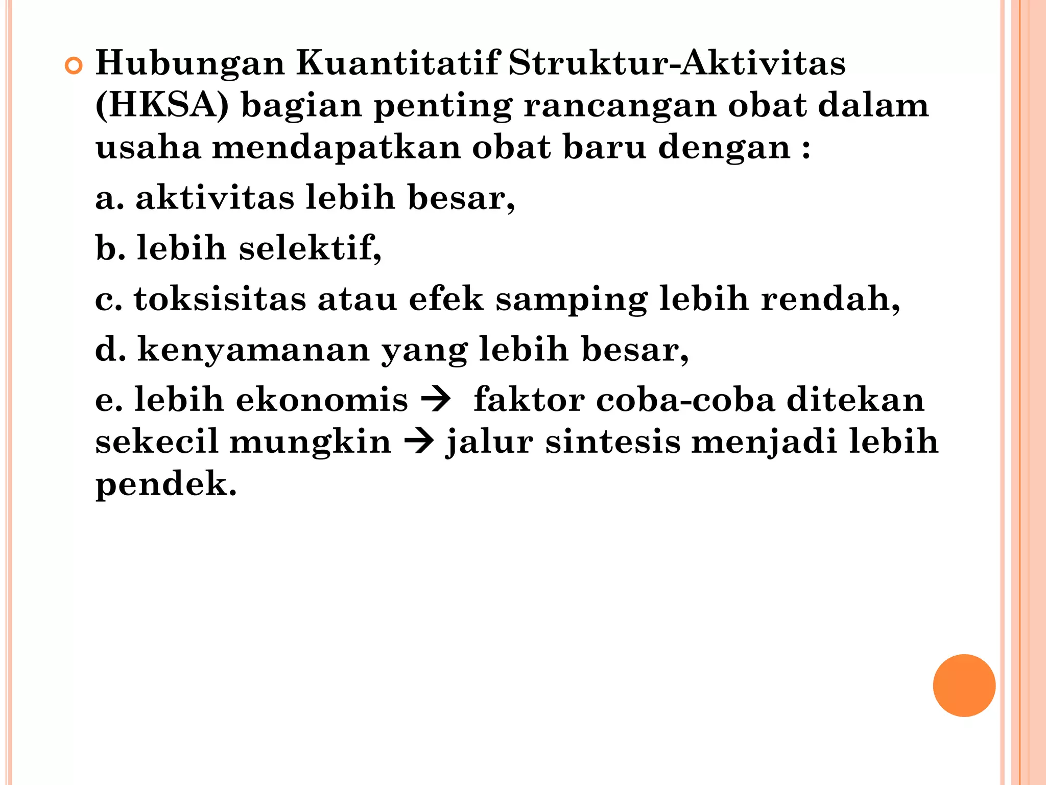 Pengantar hubungan struktur & aktivitas biologis | PDF