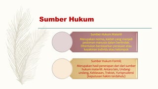 Pengantar hukum perdata | PPTX