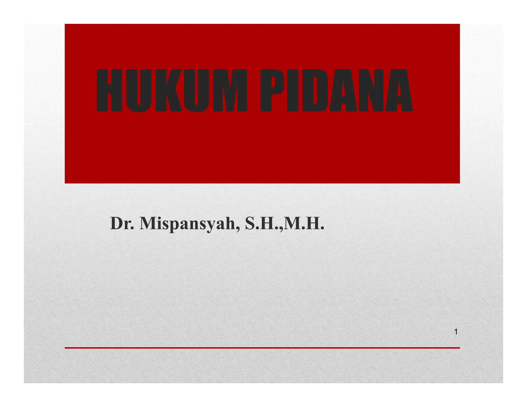 Pengantar Hukum Pidana dan Pembaharuan Hukum Pidana | PDF