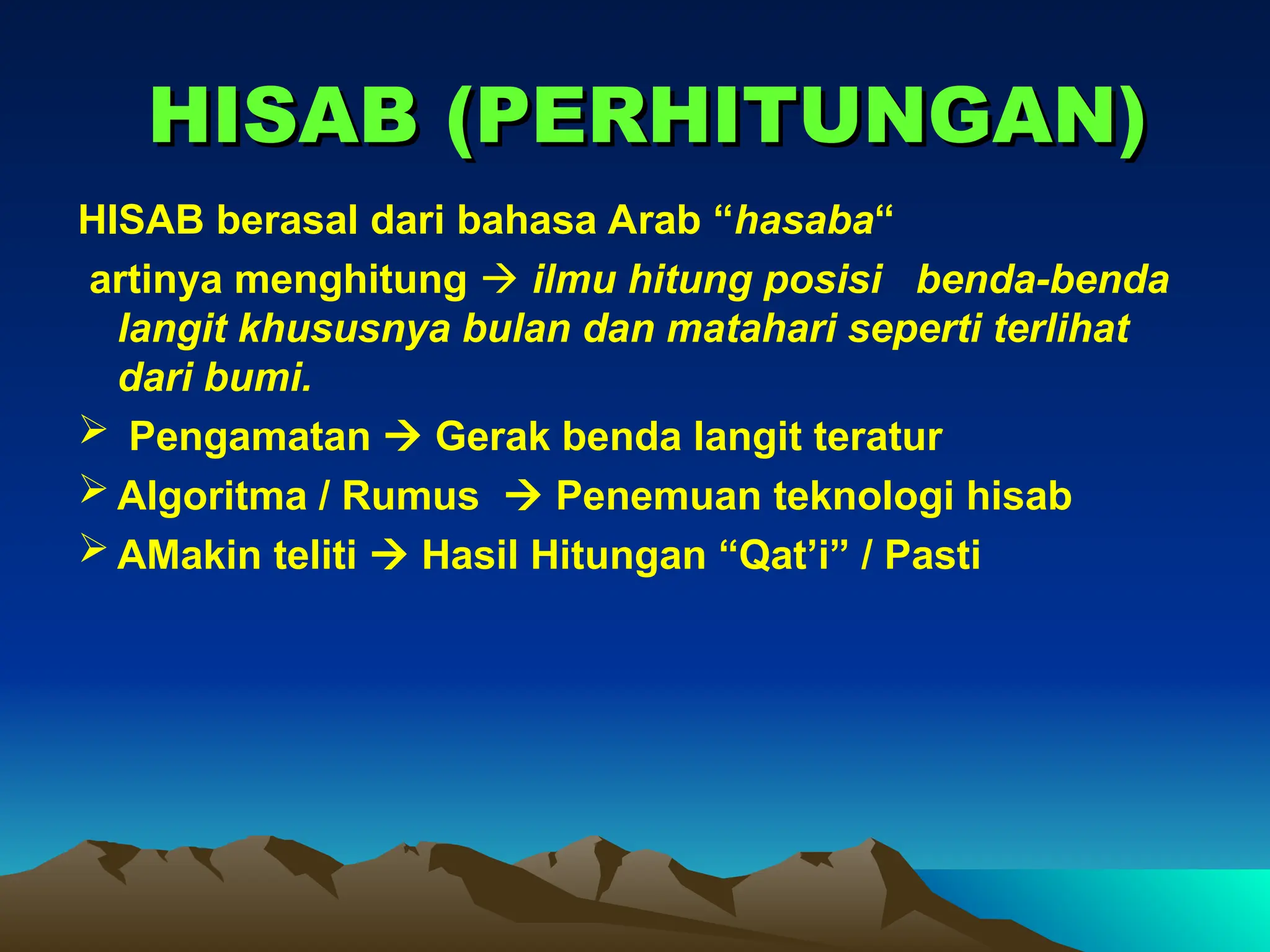 Pengantar Hisab dan rukyat (ilmu Falak).ppt