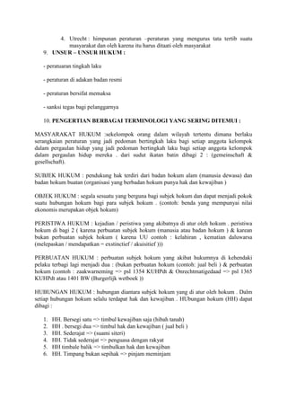 Pengantar Ilmu Hukum | DOCX