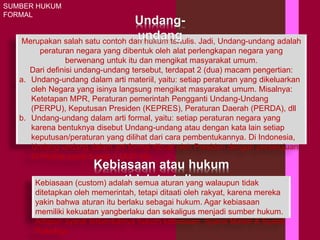 Pengantar ilmu hukum sumber sumber hukum | PPTX