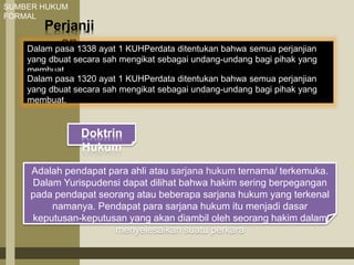 Pengantar ilmu hukum sumber sumber hukum | PPTX