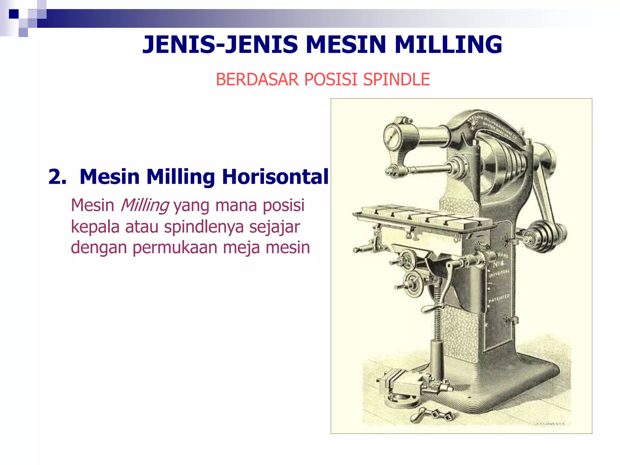 Pengantar industri manufaktur milling | PPT