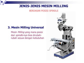 Pengantar industri manufaktur milling | PPT