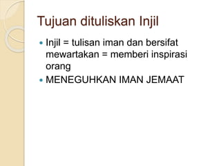 Pengantar injil sinoptik | PPTX