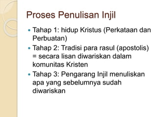 Pengantar injil sinoptik | PPTX