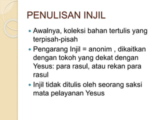 Pengantar injil sinoptik | PPTX