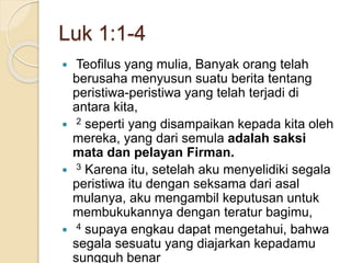 Pengantar injil sinoptik | PPTX