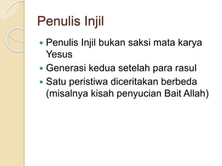 Pengantar injil sinoptik | PPTX