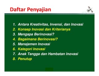 Pengantar Inovasi (Introduxtion to Innovation) | PDF