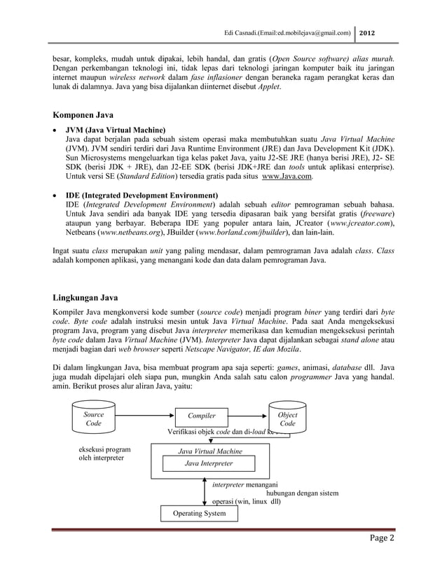 Pengantar Pemrograman Java | PDF