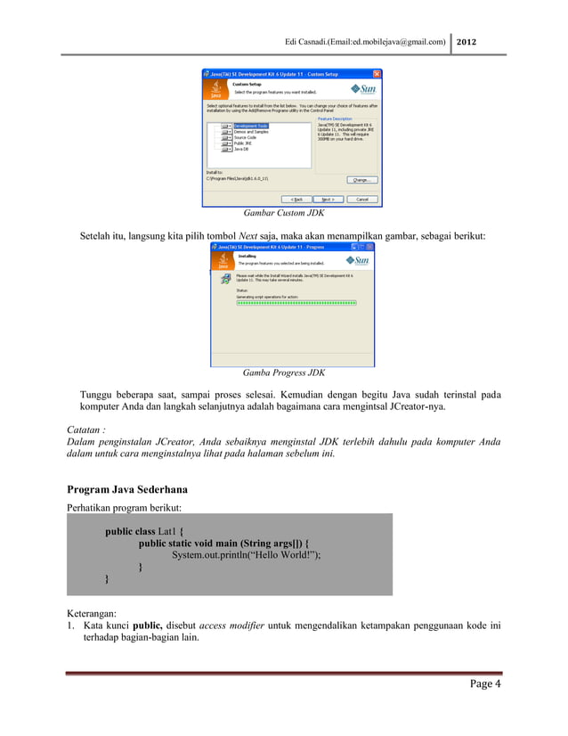Pengantar Pemrograman Java | PDF