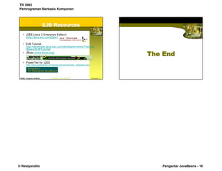 Pengantar javabeans | PPT