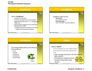 Pengantar javabeans | PPT