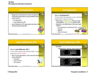 Pengantar javabeans | PPT