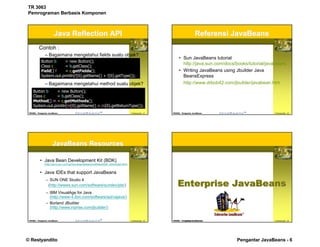 Pengantar javabeans | PPT