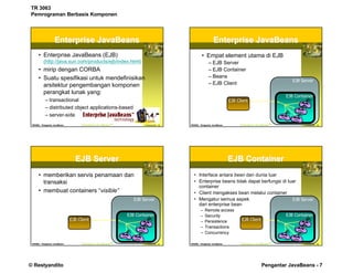 Pengantar javabeans | PPT
