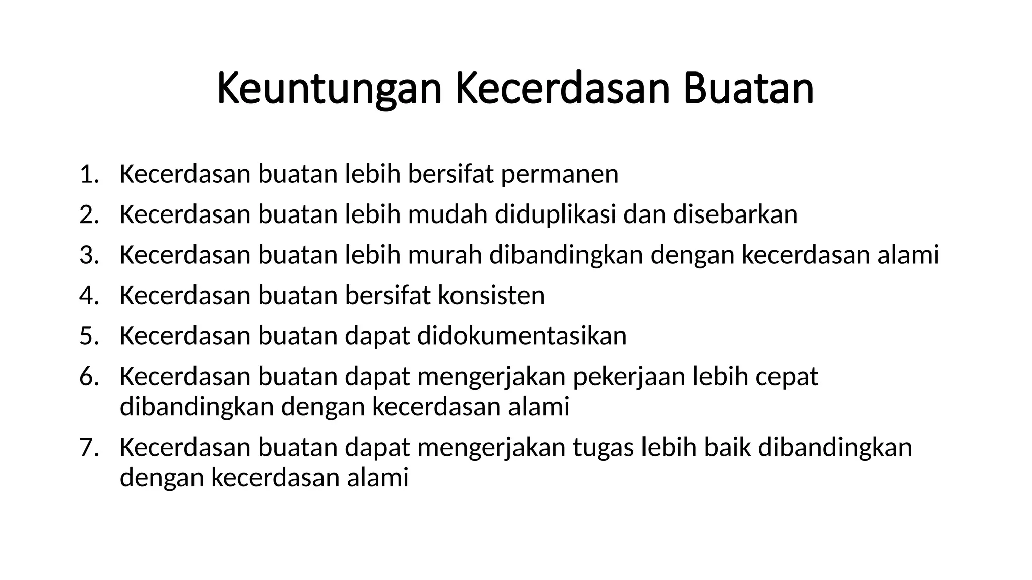 Pengantar Kecerdasan Buatan dalam kehidupan sehari-hari | PPTX